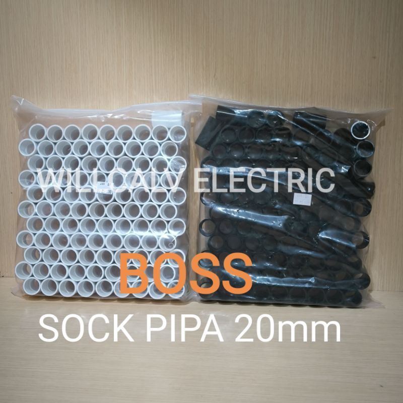 Jual SOCK PIPA CONDUIT 20MM BOSS / SOCK PIPA LISTRIK 20MM BOSS ...