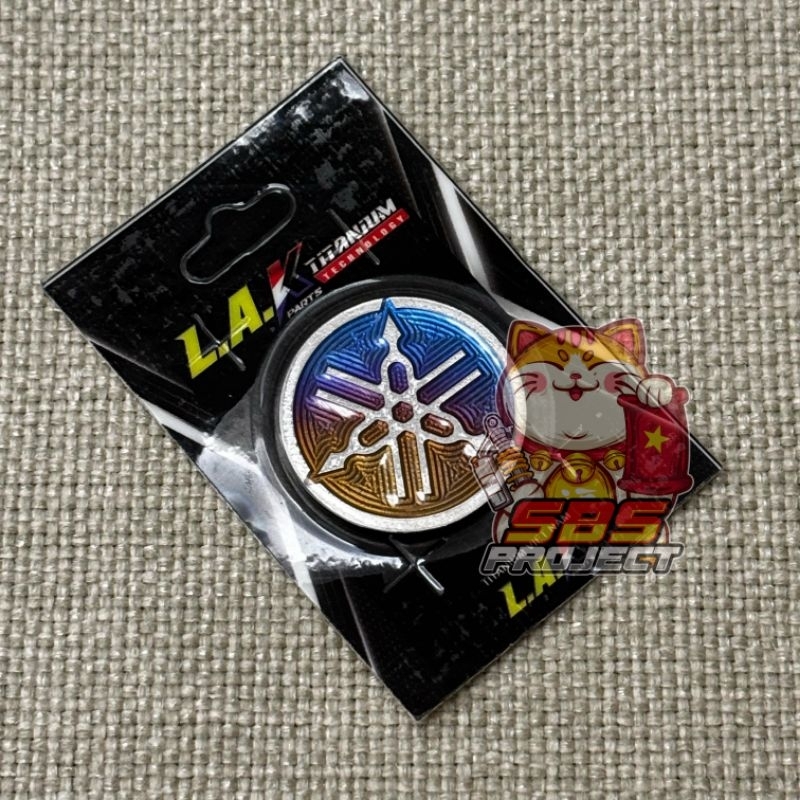 Jual emblem logo yamaha cat kucing lebar 2.5 cm original vietnam lak ...