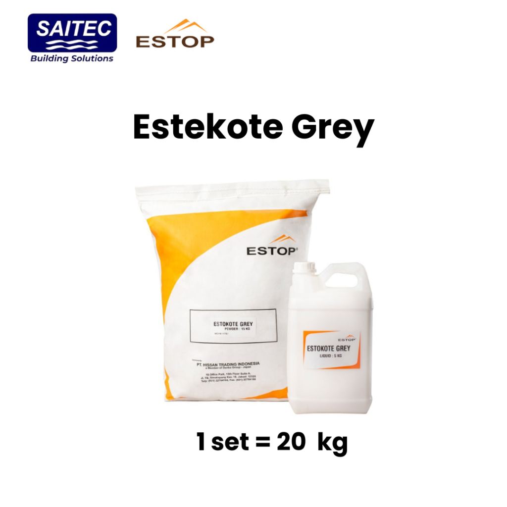 Jual ESTOP Estokote Grey AB Waterproofing 20 Kg / Set BEST PRICE ...