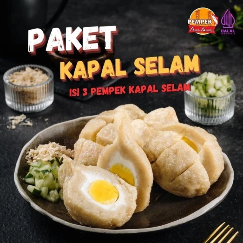 Jual Pempek AA - Paket Pempek Kapal Selam Besar 3 Pcs + Cuko Pempek ...