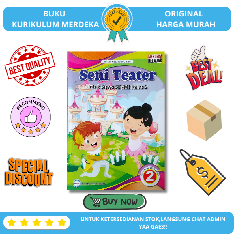 Jual BUKU SISWA KURIKULUM-MERDEKA KELAS 2 SD/MI - SENI TEATER -PENERBIT GOS | Shopee Indonesia