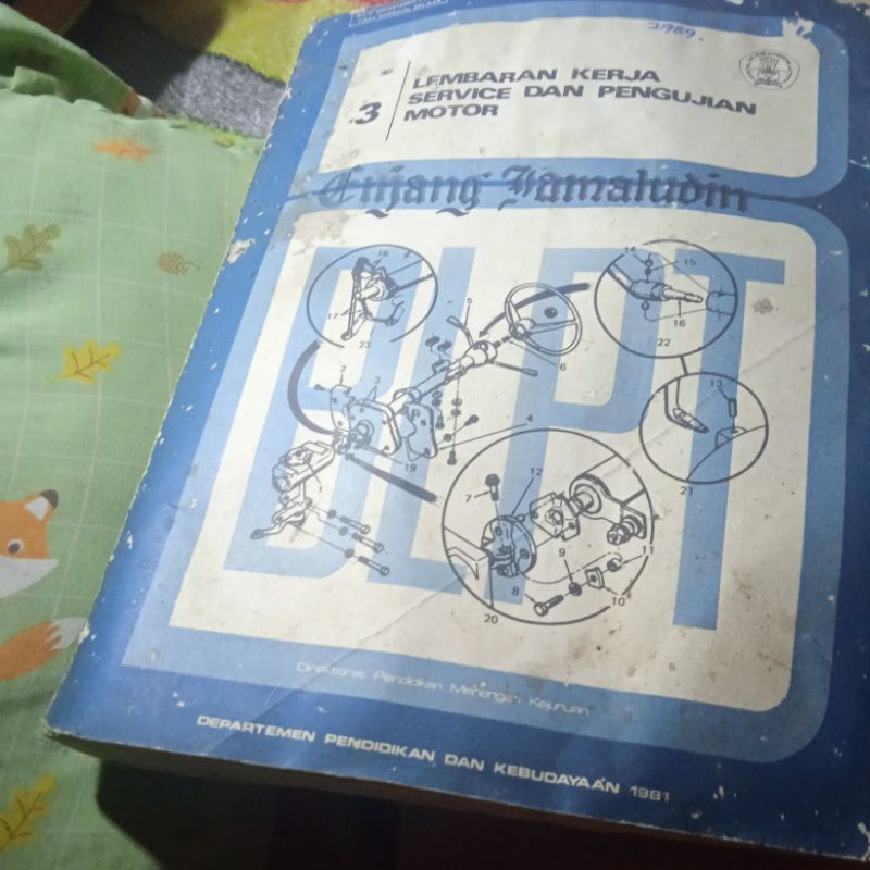 Jual buku Lembaran kerja service dan pengujian motor 3, buku original ...