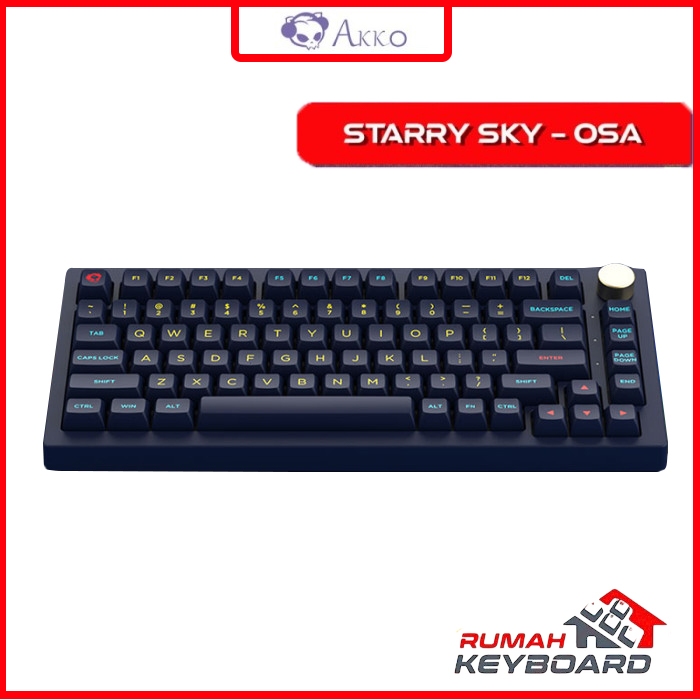 Jual AKKO - Starry Sky Night - OSA - PBT Keycap - 187 Keys - Keycap ...