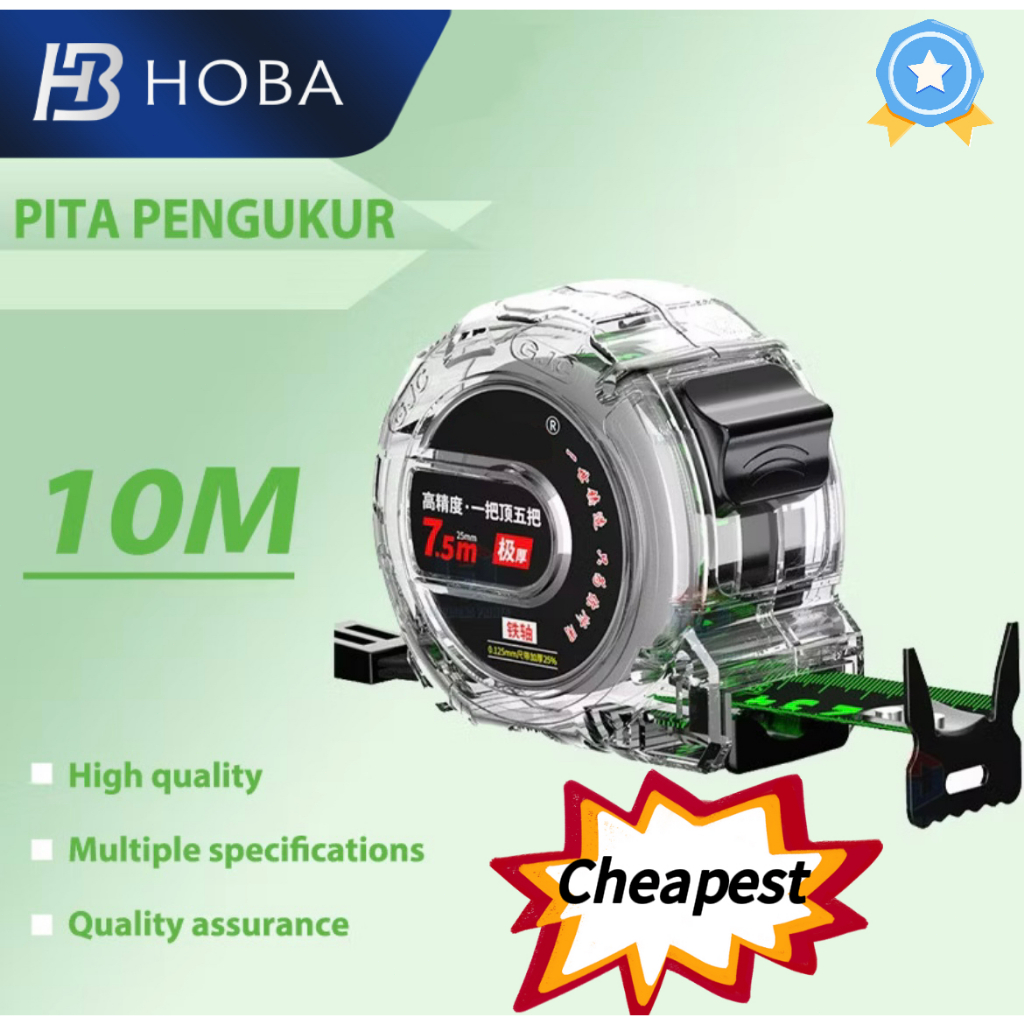 Jual 10m Meteran Lipat Self-Locking -Anti Luka, Tahan Lama dengan Skala ...