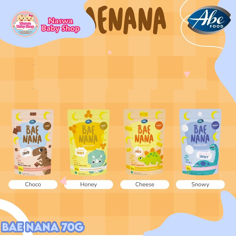 Jual Abe Food Baenana Banana Chips Snack Keripik Pisang 70g | Shopee ...