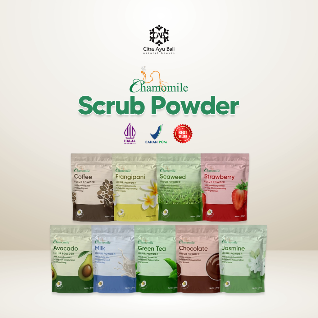Jual Chamomile Scrub Powder / Lulur bubuk 200gr - Citra Ayu Bali ...