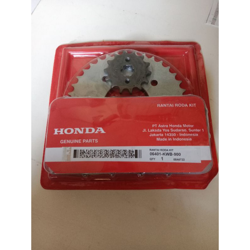 Jual Gear Set Komplit Plus Rantai Honda Blade 110 Revo Absolute kwb Ori | Shopee Indonesia
