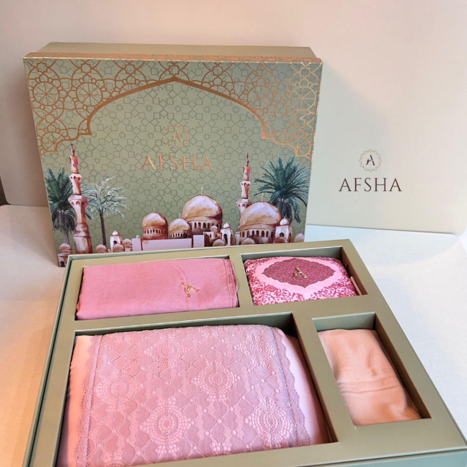 Jual AFSHA - Hampers Umroh Haji Terlengkap Mukena Set | Shopee Indonesia