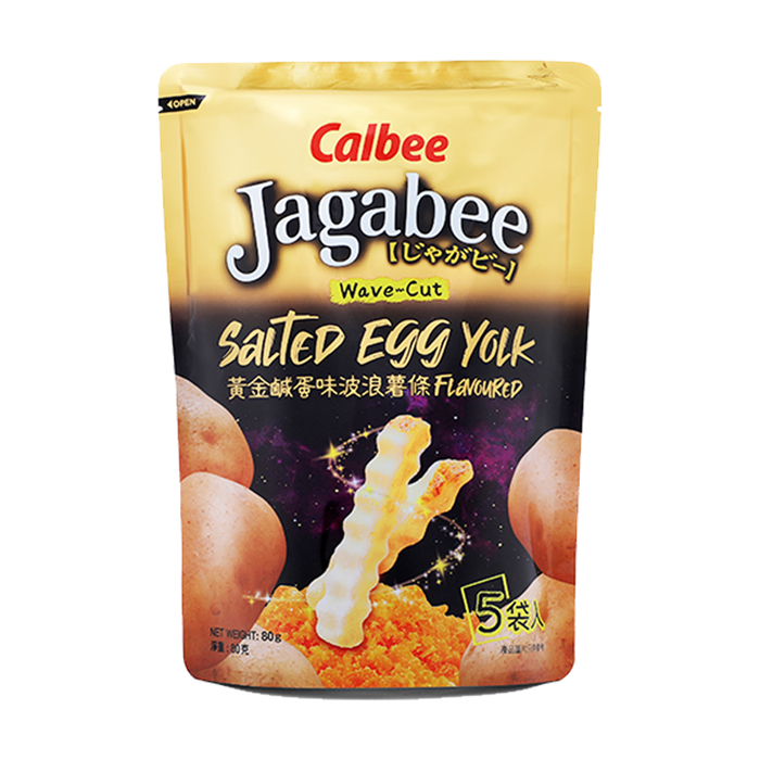 Jual Calbee Jagabee Potato Stick Wave Cut Pouch (Salted Egg Yolk) | Shopee Indonesia