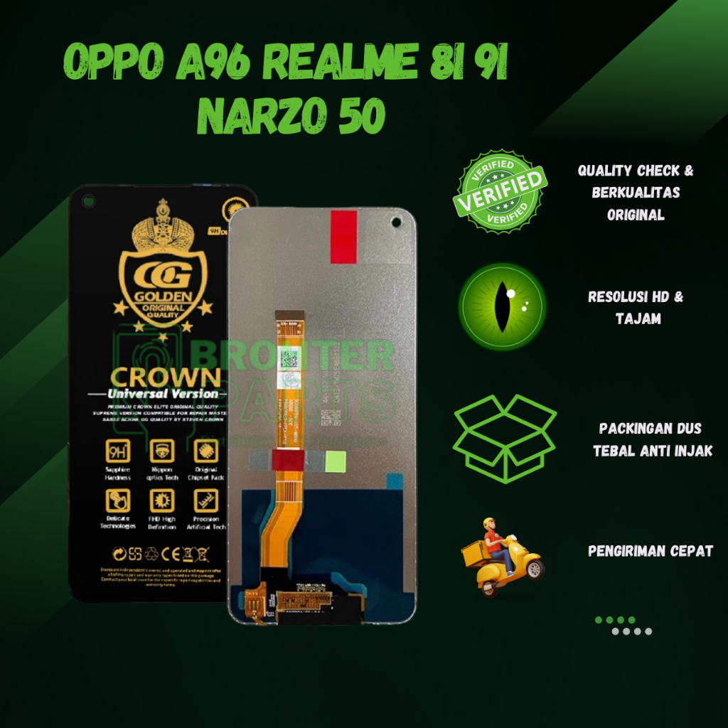 Jual LCD OPPO A96 REALME 8I 9I NARZO 50 TOUCHSCREEN FULLSET COMPLETE | Shopee Indonesia