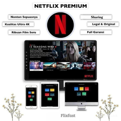 Jual NETFLIX MURAH 1 BULAN PREMIUM 4K UHD FULLGARANSI LANGSUNG PROSES ...
