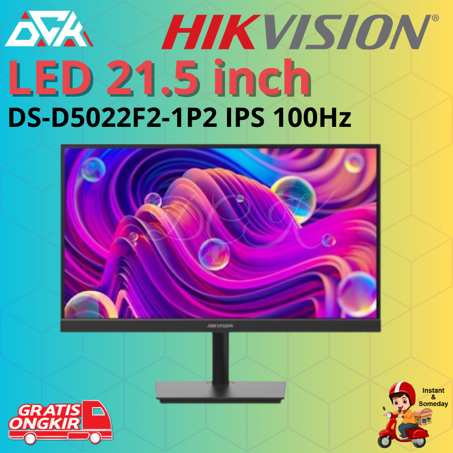Jual Monitor Hikvision DS-D5022F2-1P2 21.5 inch FHD IPS 100Hz Speaker ...