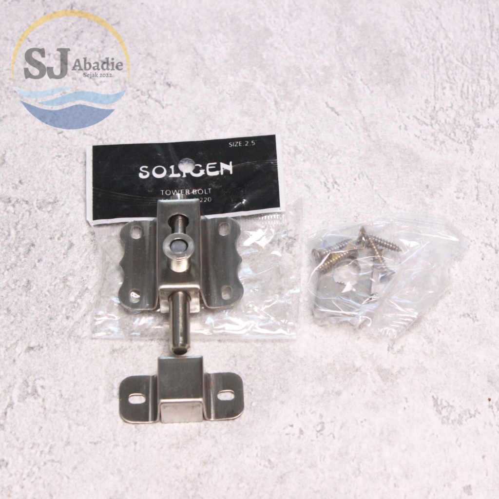 Jual (1 PC) SOLIGEN Grendel Per Kupu Kupu Stainless SOLIGEN 2 1/2 Inch ...
