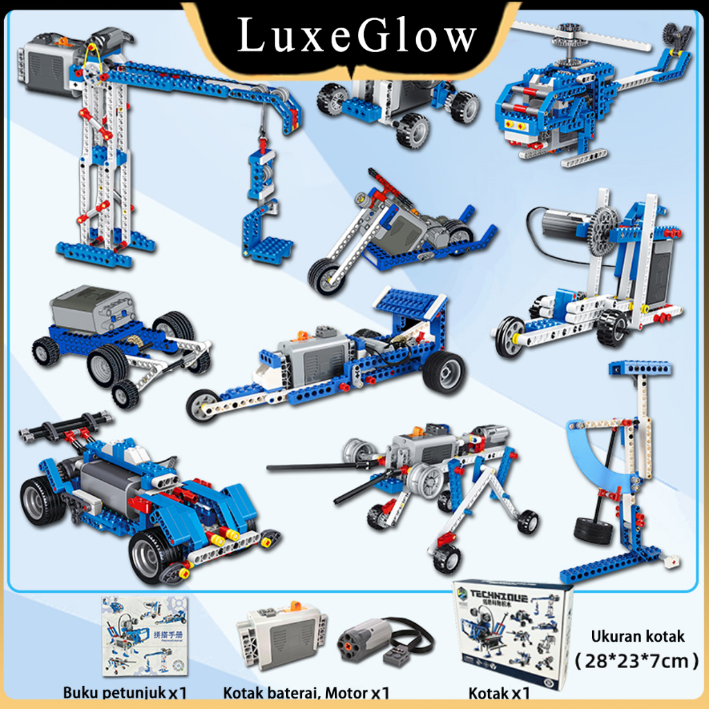 Jual 【9686】STEM Robotic Creator Block Brick Electric Science Technology ...