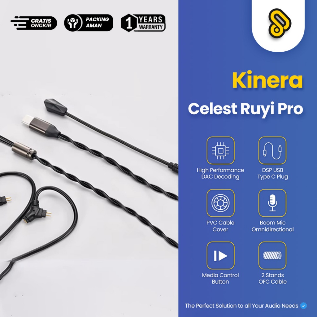 Jual Kinera Celest Ruyi Pro Professional Earphone Upgrade Cable With ...