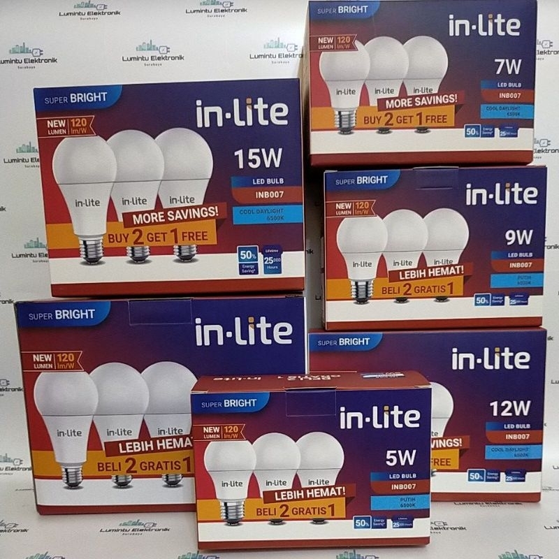 Jual Lampu In-Lite INB007 ( beli 2 gratis 1) | Shopee Indonesia