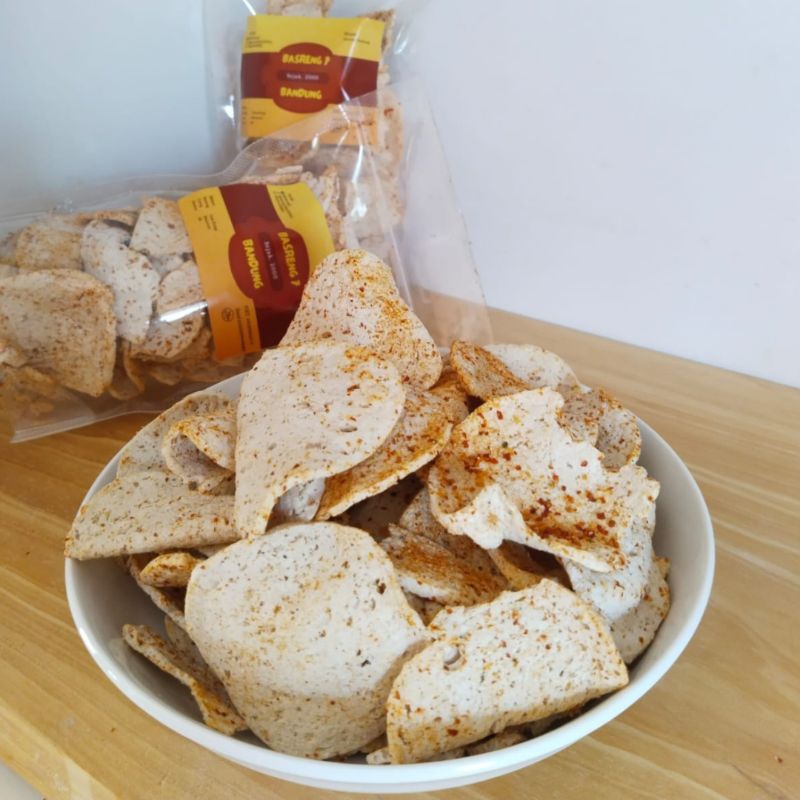 Jual Basreng Koin Asin Pedas Daun Jeruk 250 gram | Shopee Indonesia