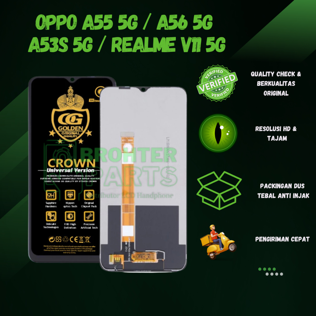 Jual LCD OPPO A55 5G / A56 5G /A53S 5G /REALME V11 5G TOUCHSCREEN ...