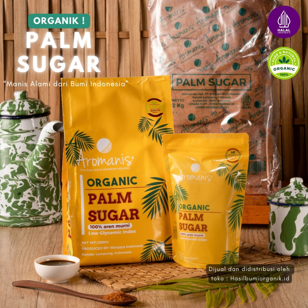 Jual AROMANIS GULA AREN MURNI ORGANIK | AROMANIS PALM SUGAR 250g 1kg ...