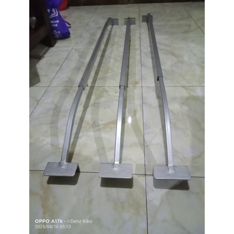 Jual besi palang terpal mobil pickup lengkung warna hitam dan silver ...