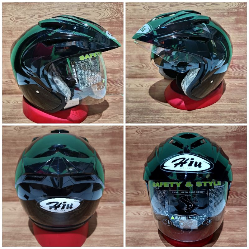 Jual Helm Hiu Arrow SNI Black Gloss | Shopee Indonesia