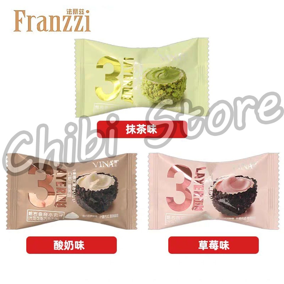 Jual ECER [5 PCS] Franzzi Vina Lava Cookies Balls Matcha Strawberry ...