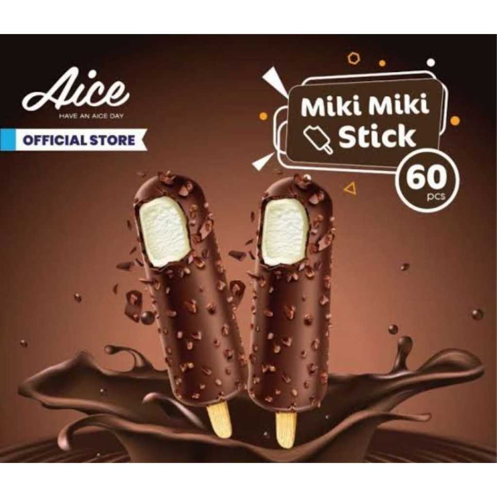 Jual Aice Miki Miki Stick Ice Cream isi 60 pcs | Shopee Indonesia