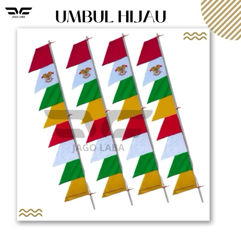 Jual BENDERA UMBUL UMBUL GARUDA 8 MATA ISI 20 PCS/ 1 KODI | Shopee Indonesia