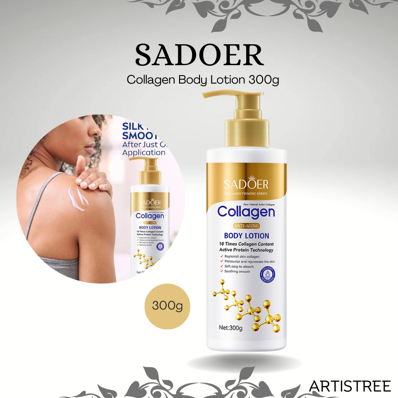 Jual SADOER Collagen Whitening Lotion Badan Tubuh Anti-Aging 300g Body Lotion Peremajaan Kulit ...