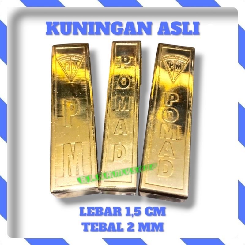 Jual Ring kopel Kuningan pm polisi militer L 1,5cm T 2mm/Kuningan kopel ...
