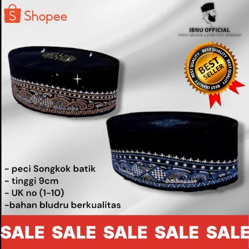 Jual PECI SONGKOK BATIK TINGGI 9 UKURAN 5-10 BUAT DEWASA | Shopee Indonesia