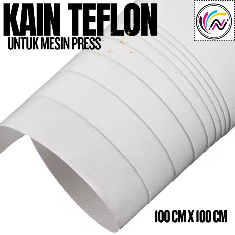 Jual Kain Teflon Tahan Panas Alas Mesin Press / Teflon Sheet 100X100CM ...