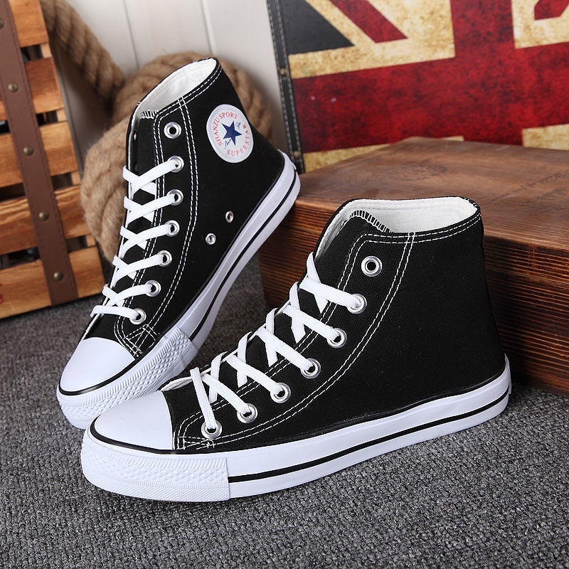 Jual Sepatu Converse All Star Classic High Black White - Sepatu NB ...