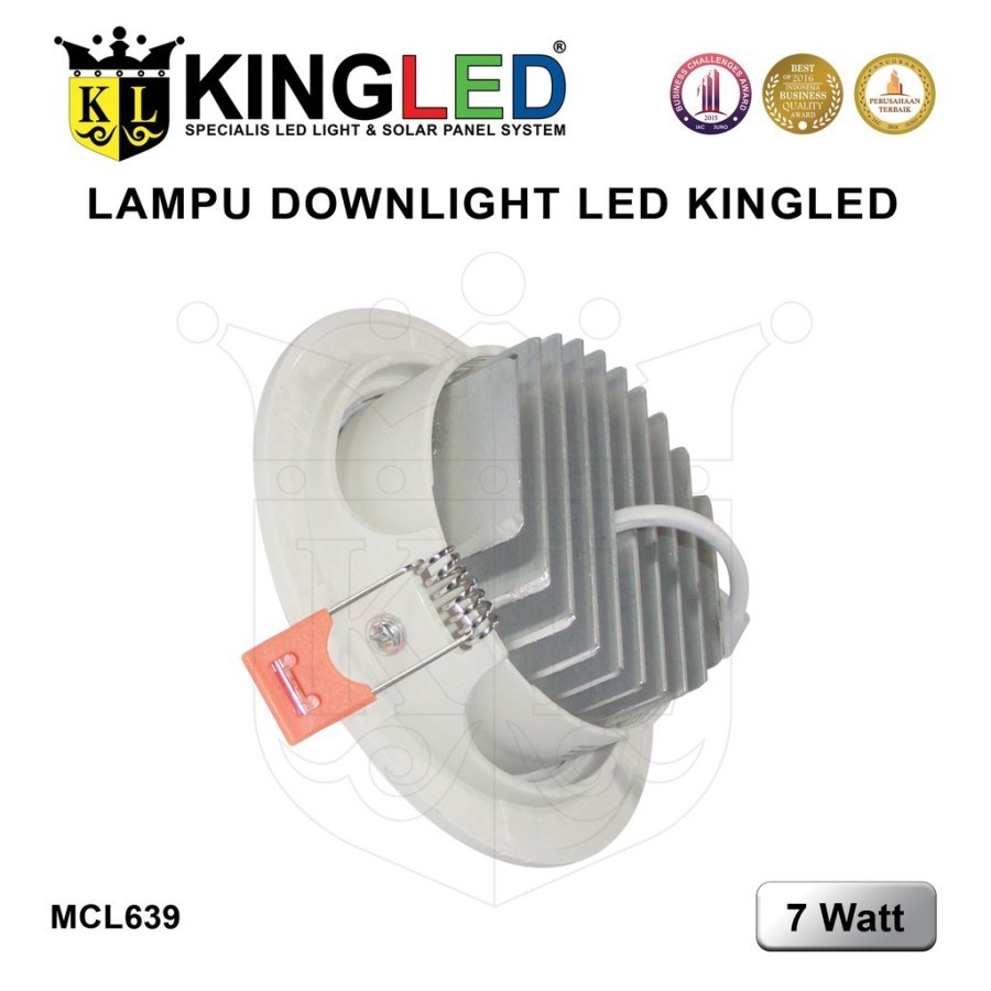 Jual KINGLED Lampu Downlight Plafon LED Sorot 7 Watt Spot Light | Shopee Indonesia