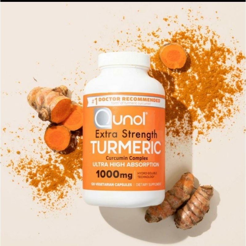 Jual Qunol Extra Strength Turmeric Curcumin 1000mg 120 Capsule | Shopee ...