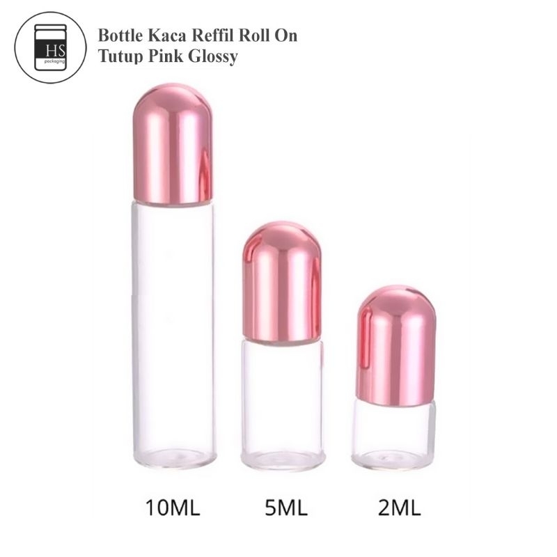 Jual HS PACKAGING - Bottle kaca refill roll on 2ml 5ml 10ml tutup ...