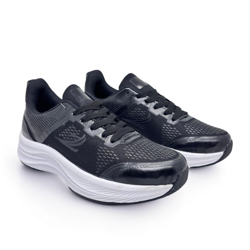 Jual Sepatu Lari Pria Running Sneakers Pria Zevil Hitam Olahraga Casual Shoes | Shopee Indonesia
