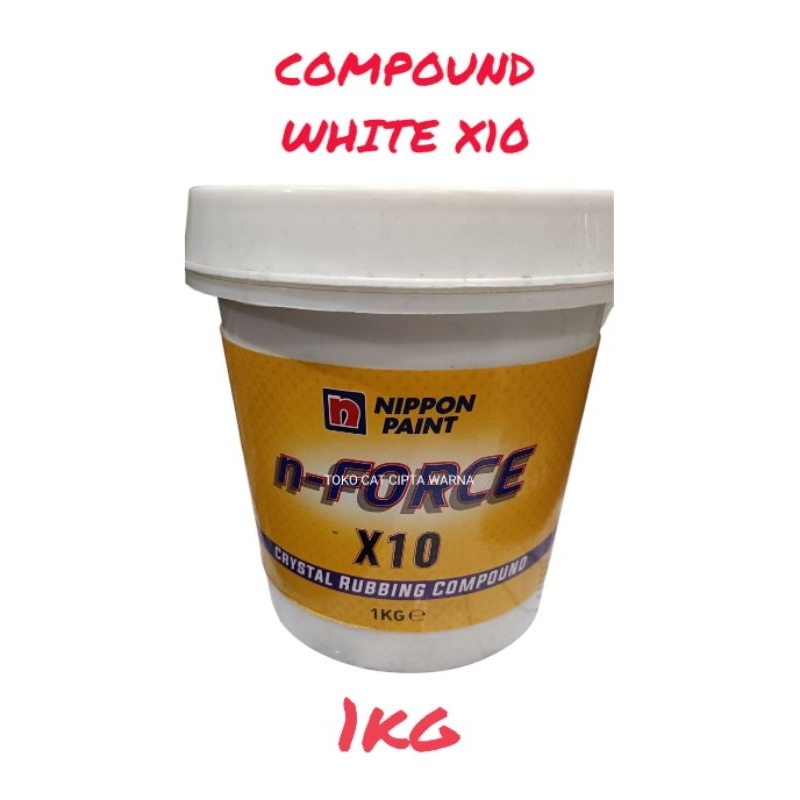 Jual READY COMPOUND N-FORCE NIPPON PAINT X10 CRYSTAL RUBBING WHITE KG ...