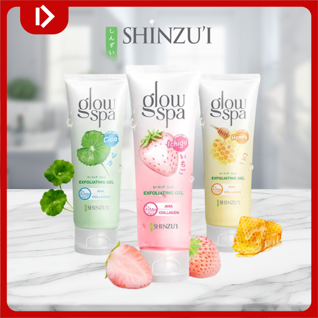 Jual DOSIDO - Shinzui Glow Spa Exfoliating Gel 130ml / Ichigo / Cica ...