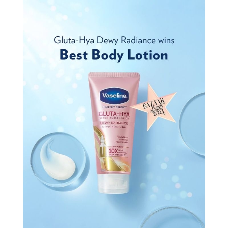 Jual Vaseline Gluta Hya Serum Burst Lotion Dewy Radiance 330 Ml ...