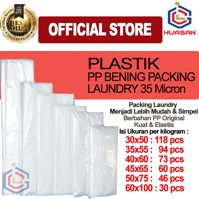 Jual Plastik Laundry PREMIUM / Plastik PP Laundry / Plastik Laundry ...