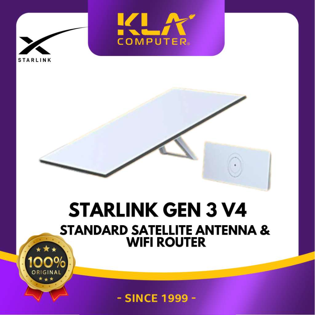 Jual STARLINK Gen 3 V4 Satellite Internet Kit Dual Band Antenna & WiFi Router | Shopee Indonesia