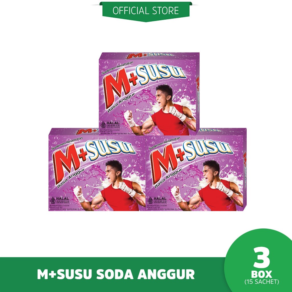 Jual M+Susu Rasa Anggur (3 Box) | Shopee Indonesia
