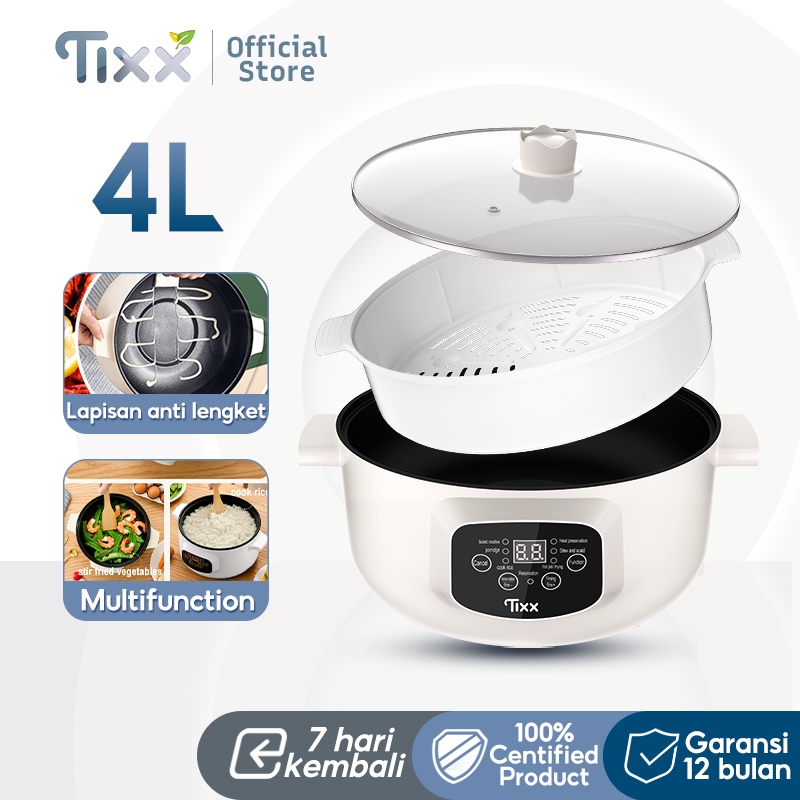 Jual TIXX Panci Elektrik Serbaguna 4L Panci Listrik / Multifunctional ...