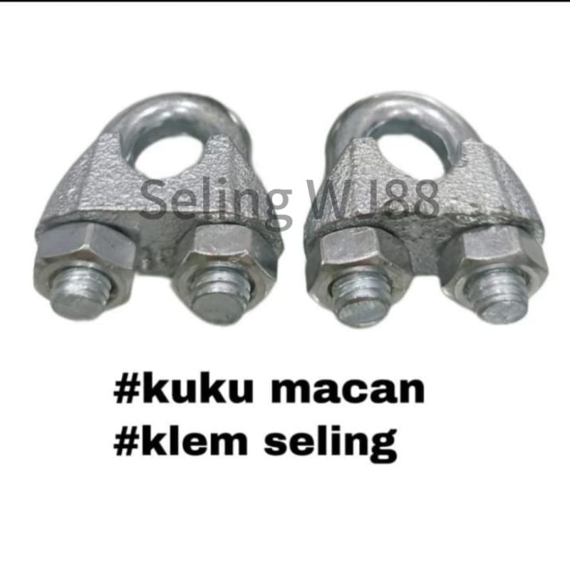 Jual Klem Seling 6mm Galvanis/ Kuku Macan 6mm Galvanis/ Klem Seling 6mm ...