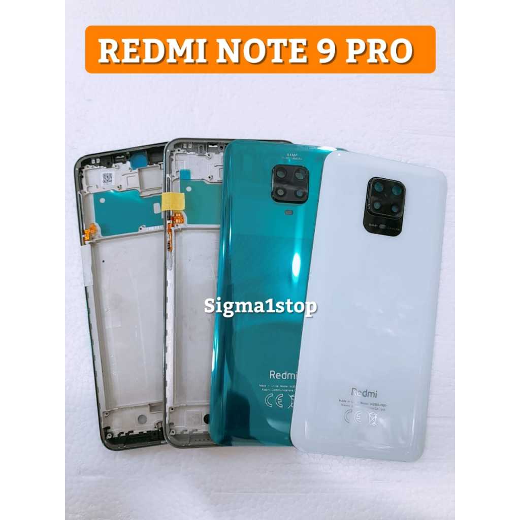 Jual REDMI NOTE 9 PRO HOUSING BACK DOOR FRAME LCD MIDDLE TULANG TUTUP ...