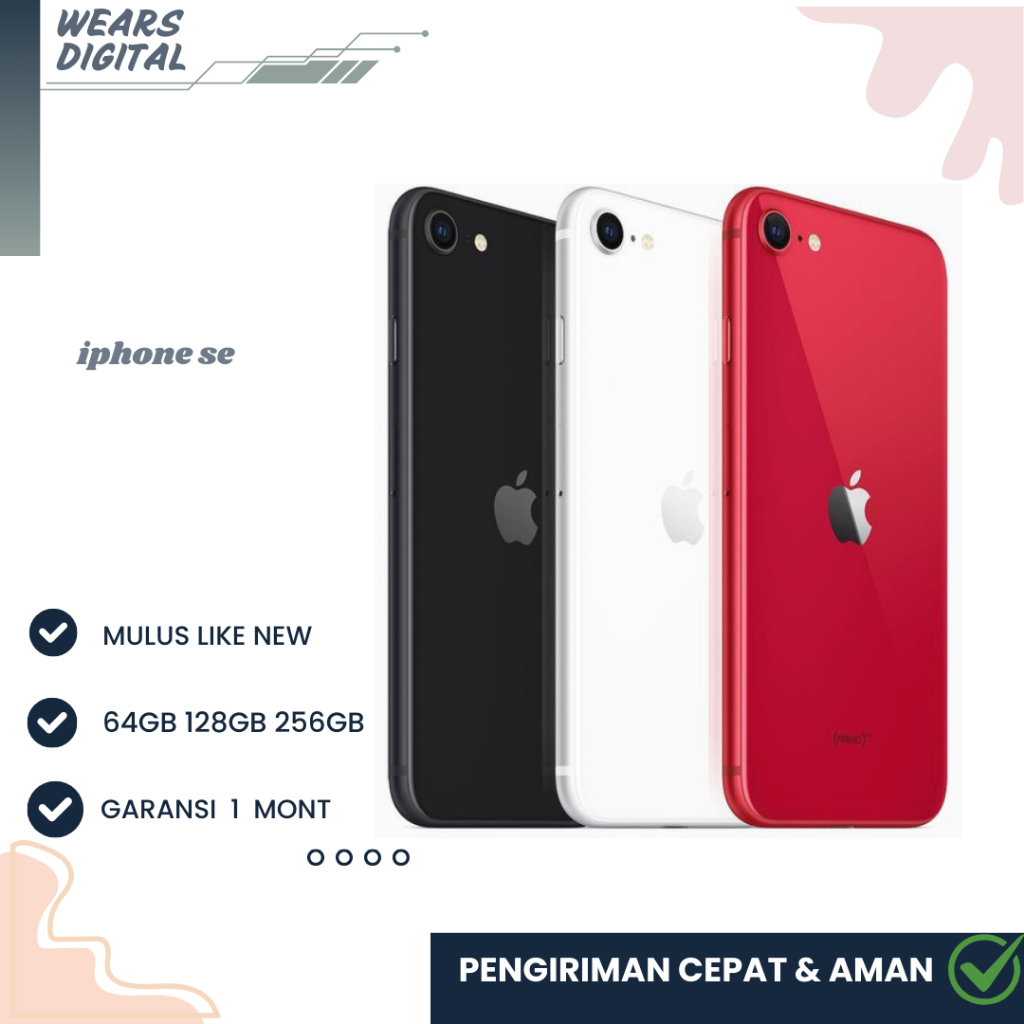 Jual iphone se gen 2 (2020) normal 256gb/ 128gb /64gb original 100% ...