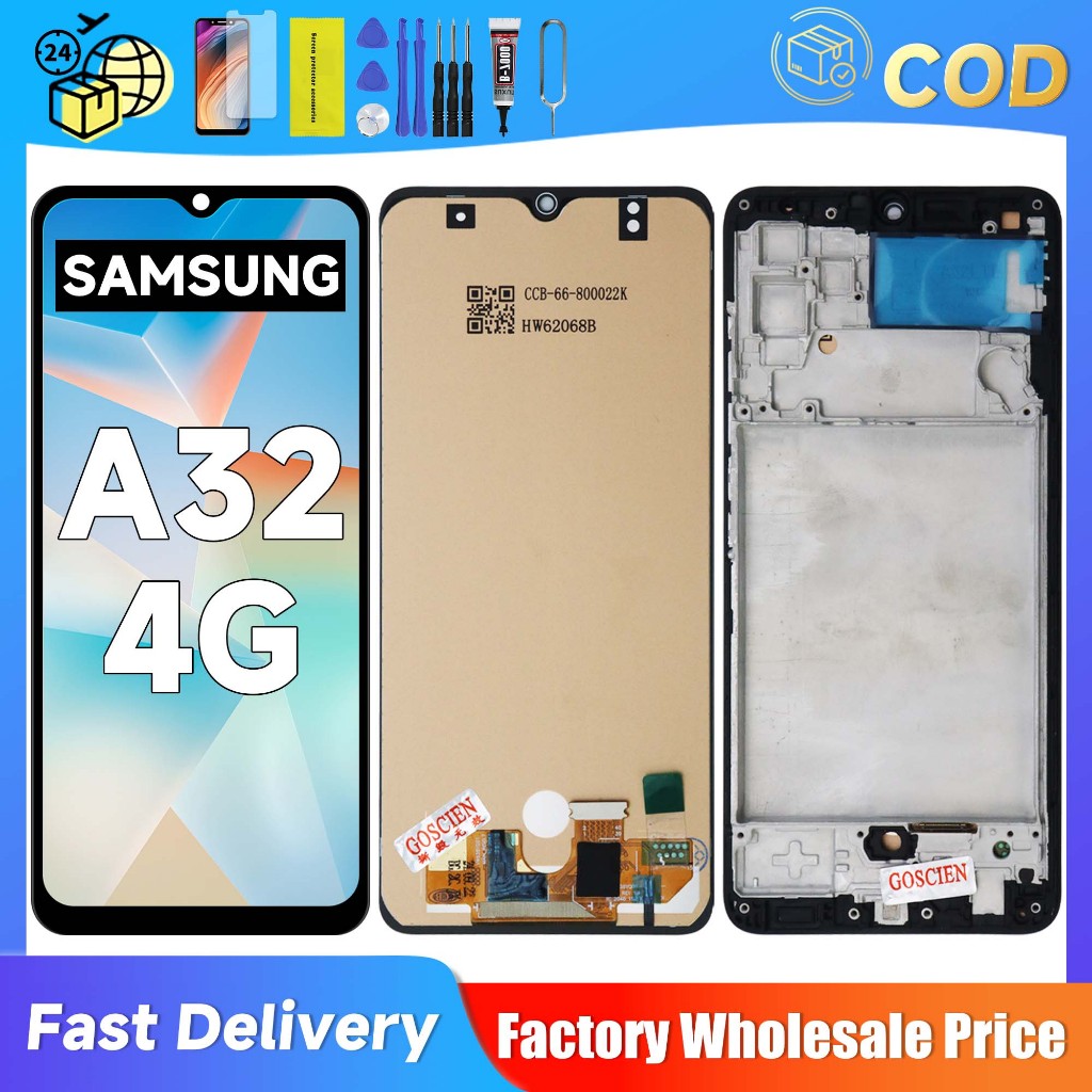 Jual Tools + Frame LCD Samsung A32 4G A325 SM-A325F/DS LCD Fullest Display Asli Layar Sentuh ...