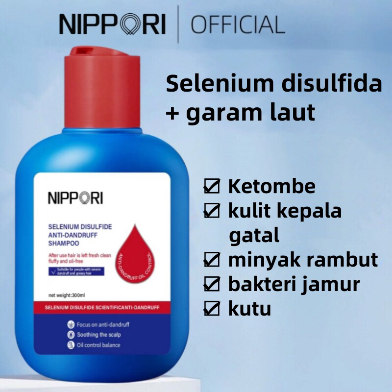 Jual Nippori Selenium Disulfide Shampoo Oil Control Anti-Dandruff Anti-Itch Clear Malassezia ...