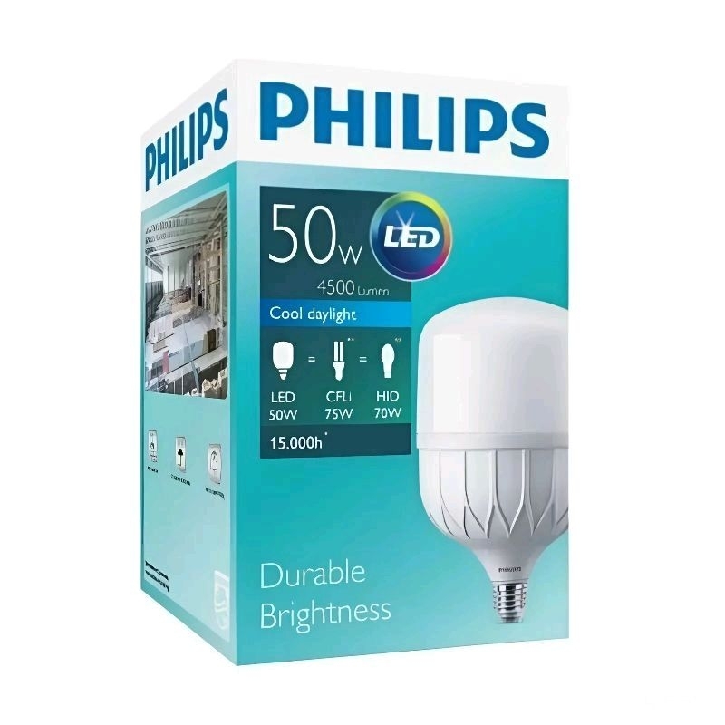 Jual Lampu Philips 50 Watt Bolham LED Philips 50 W Original ( Putih) | Shopee Indonesia
